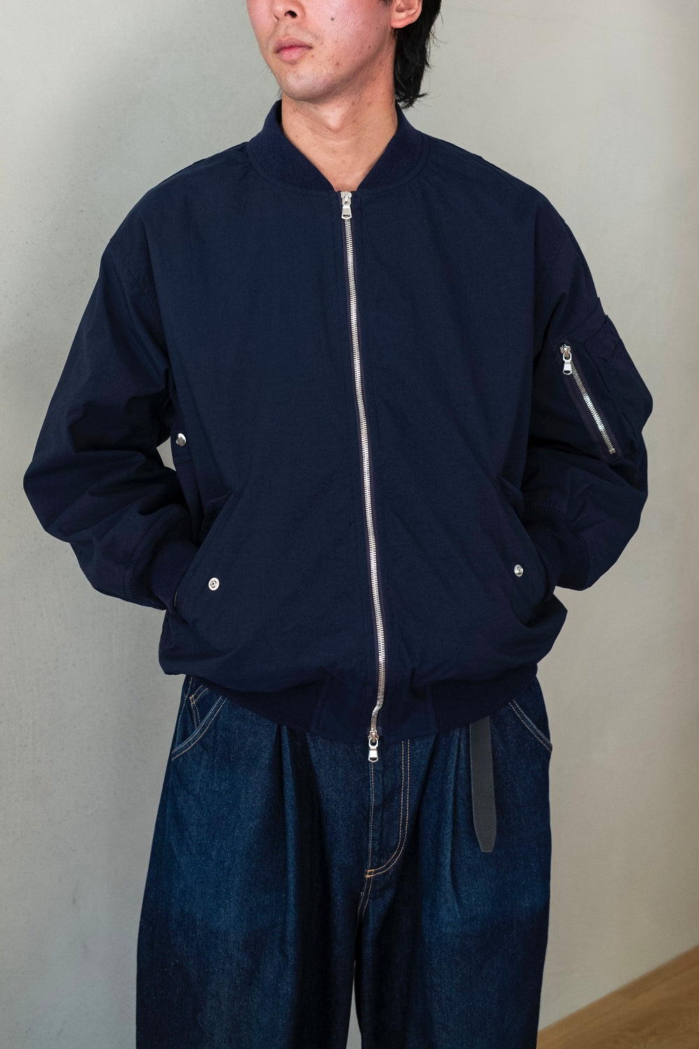 Shrunken Nylon Flight Jacket | cliché